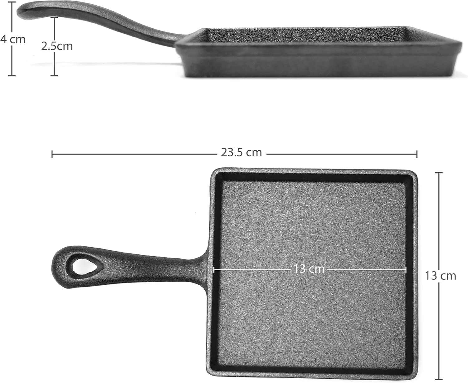 BLACKSTONE Mini Cast Iron Skillet with Wooden Plate, 13cm - China Mart ...