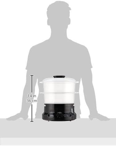 TEFAL Steam cooker | Minicompact Black 6L Steamer | Easy To Store | 2 ...