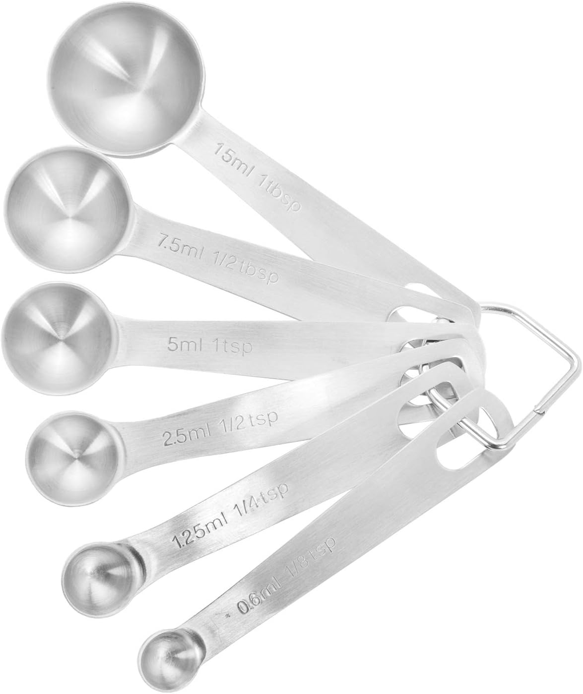 Royalford 6 Pcs Stainless Steel Measuring Spoon Set – Ergonomic Design ...