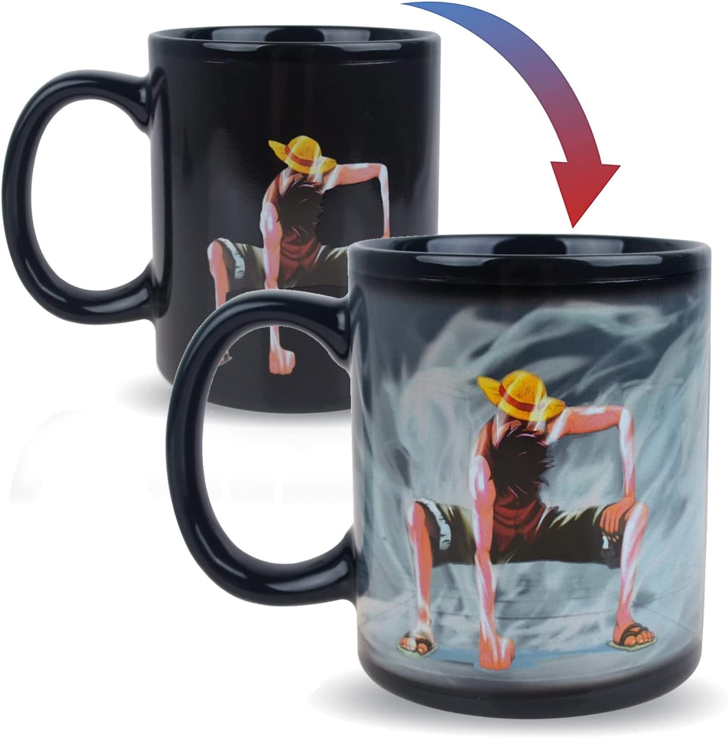 maxagathe BeneU One Piece Luffy Changing Coffee Mug Heat-sensitive ...
