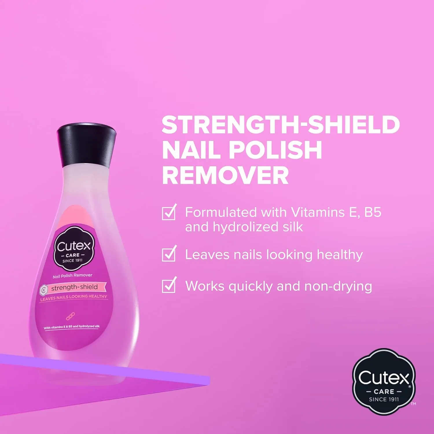 Cutex Nail Polish Remover Strength-Shield - 200 ml - China Mart Dubai