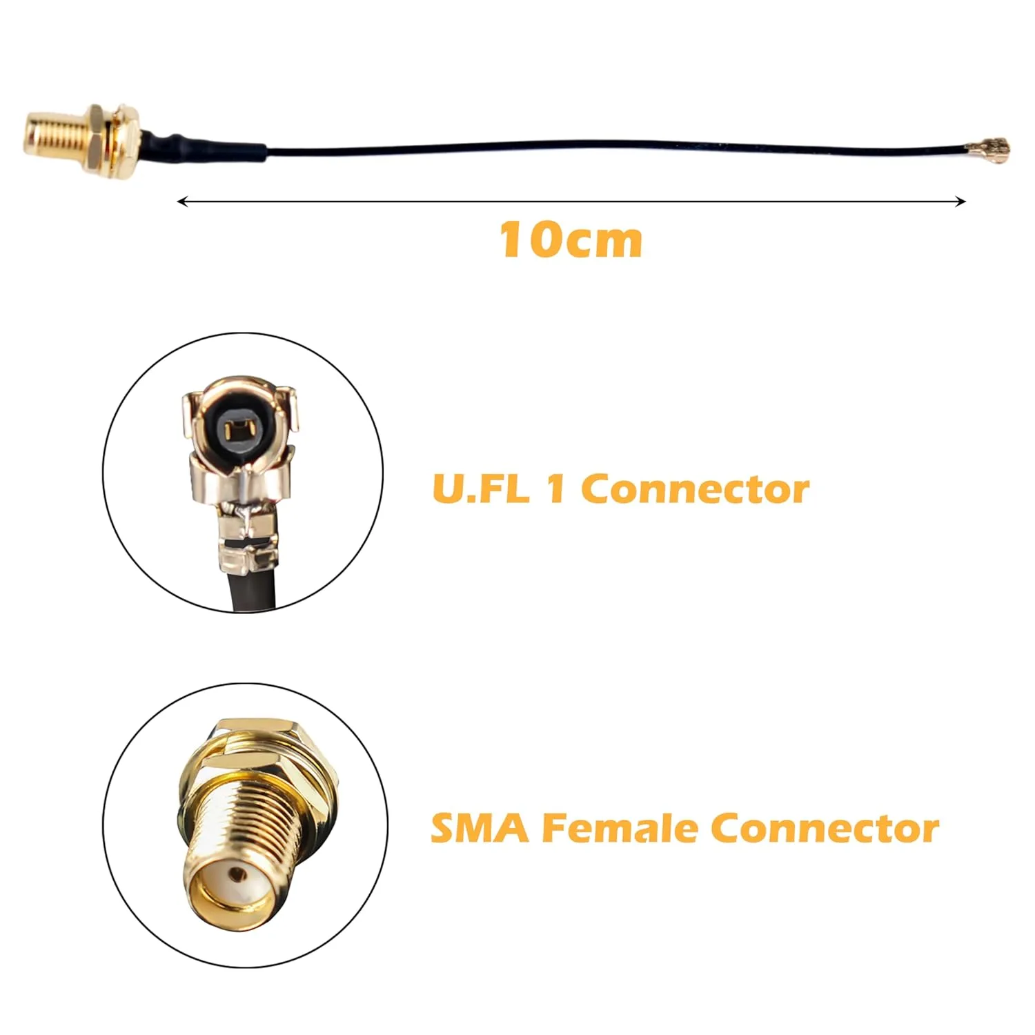 915MHz Lora Antenna 5dBi SMA Male w/ IPEX Cable