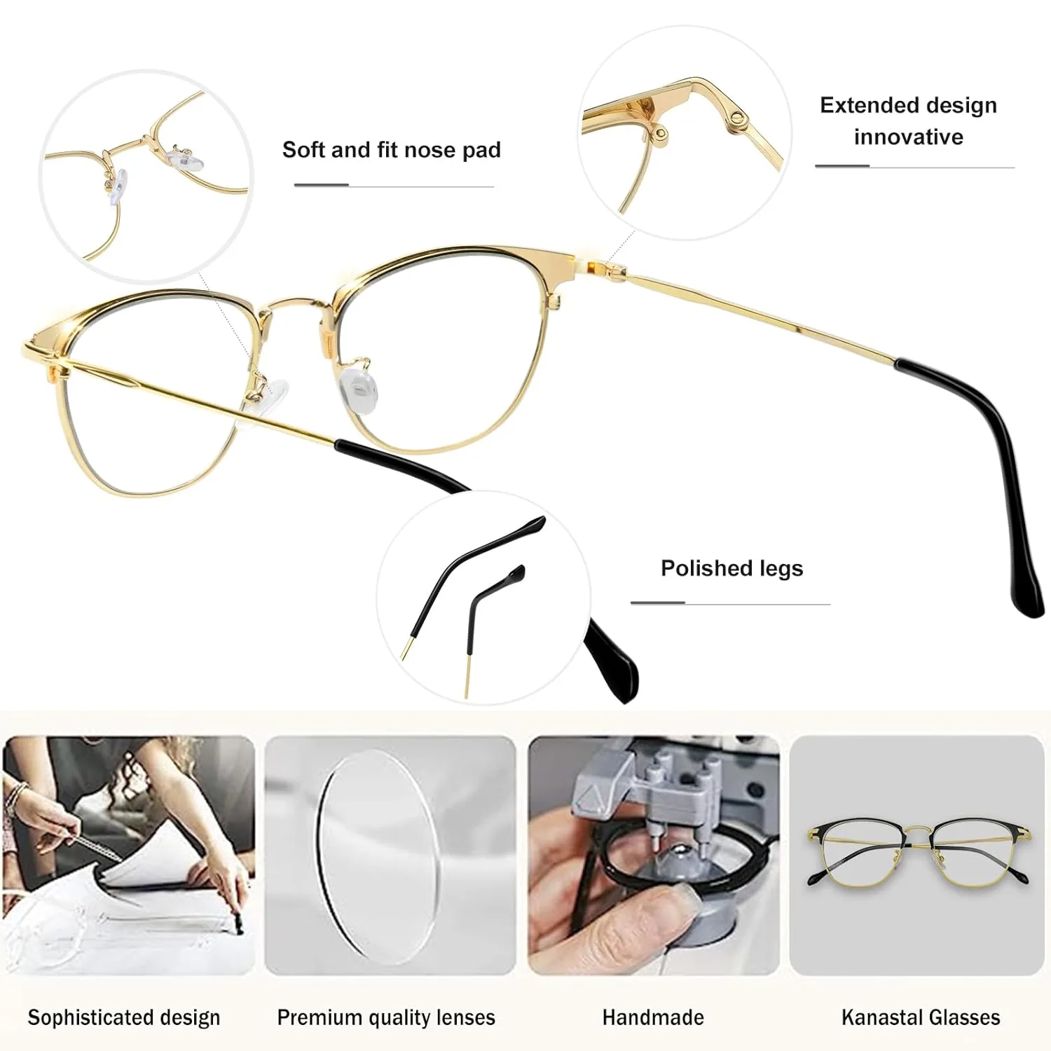 Blue Light Blocking Glasses - Sleep & Gaming Glasses