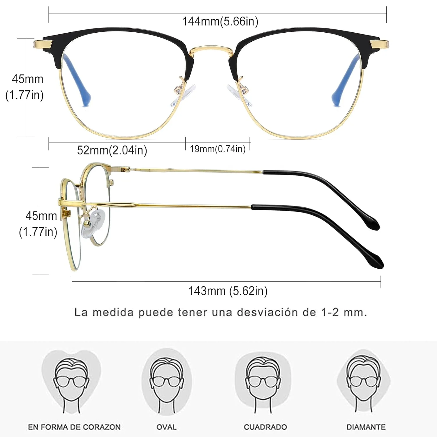 Blue Light Blocking Glasses - Sleep & Gaming Glasses