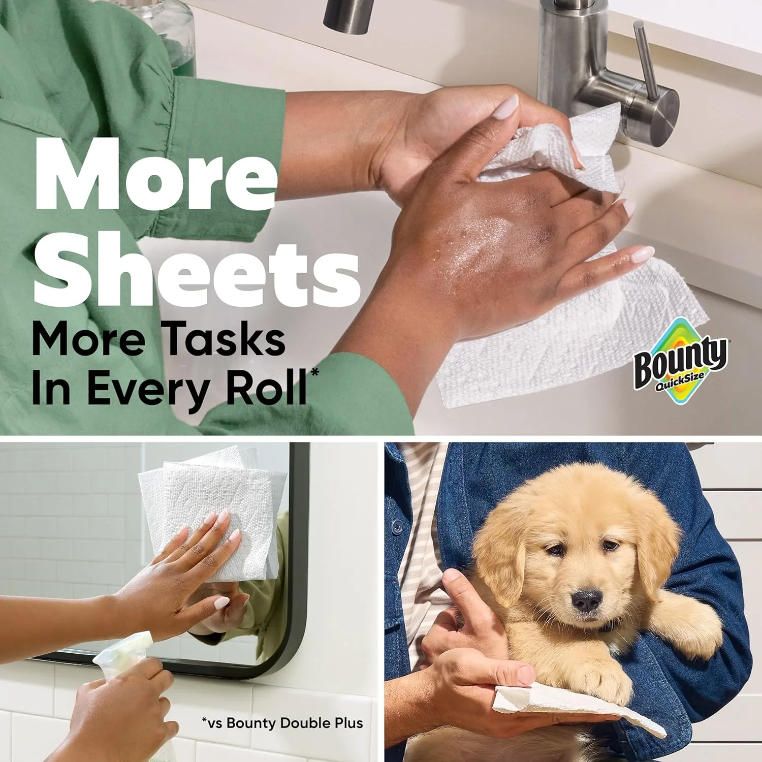 Bounty Quick-Size Paper Towels - 8 Family Rolls