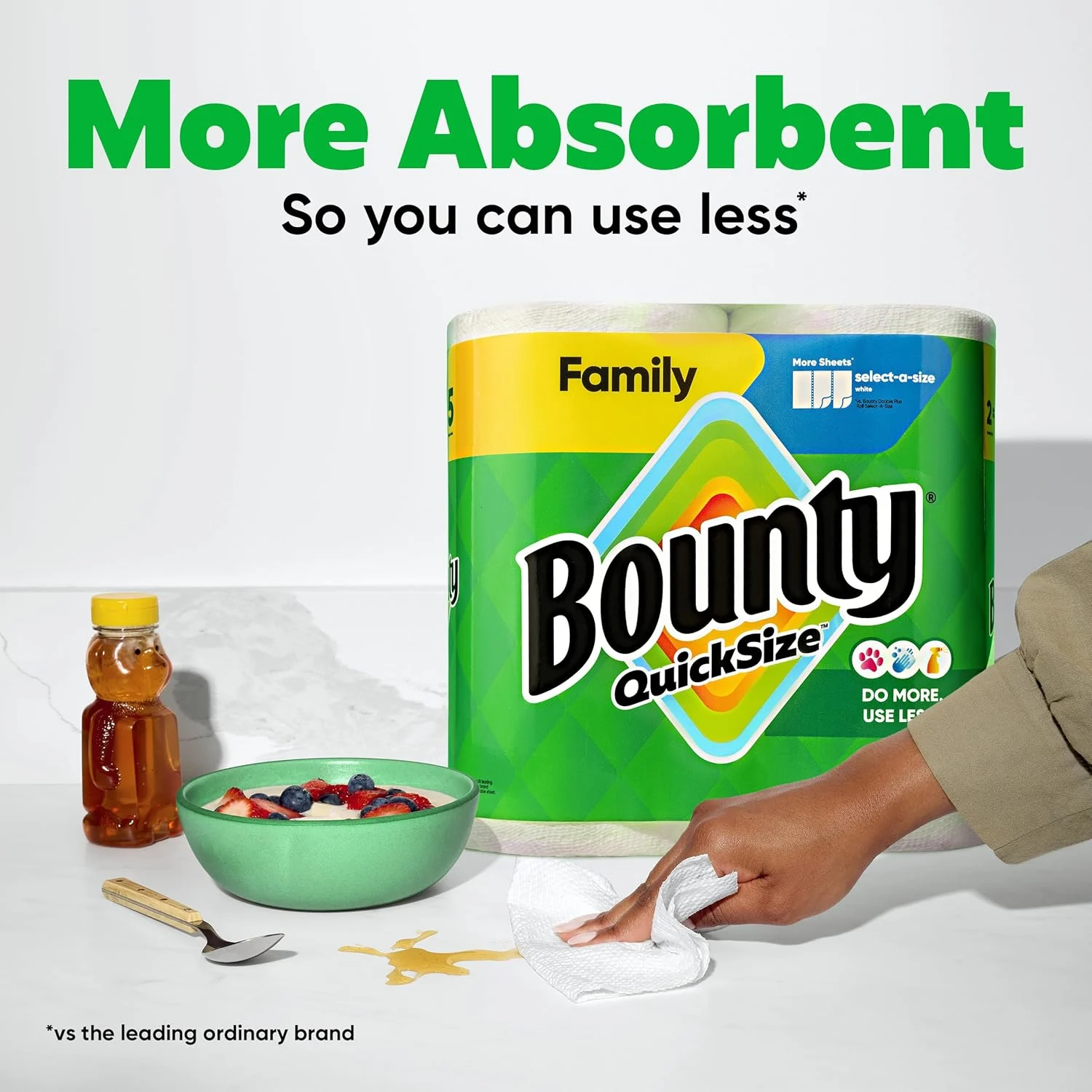 Bounty Quick-Size Paper Towels - 8 Family Rolls
