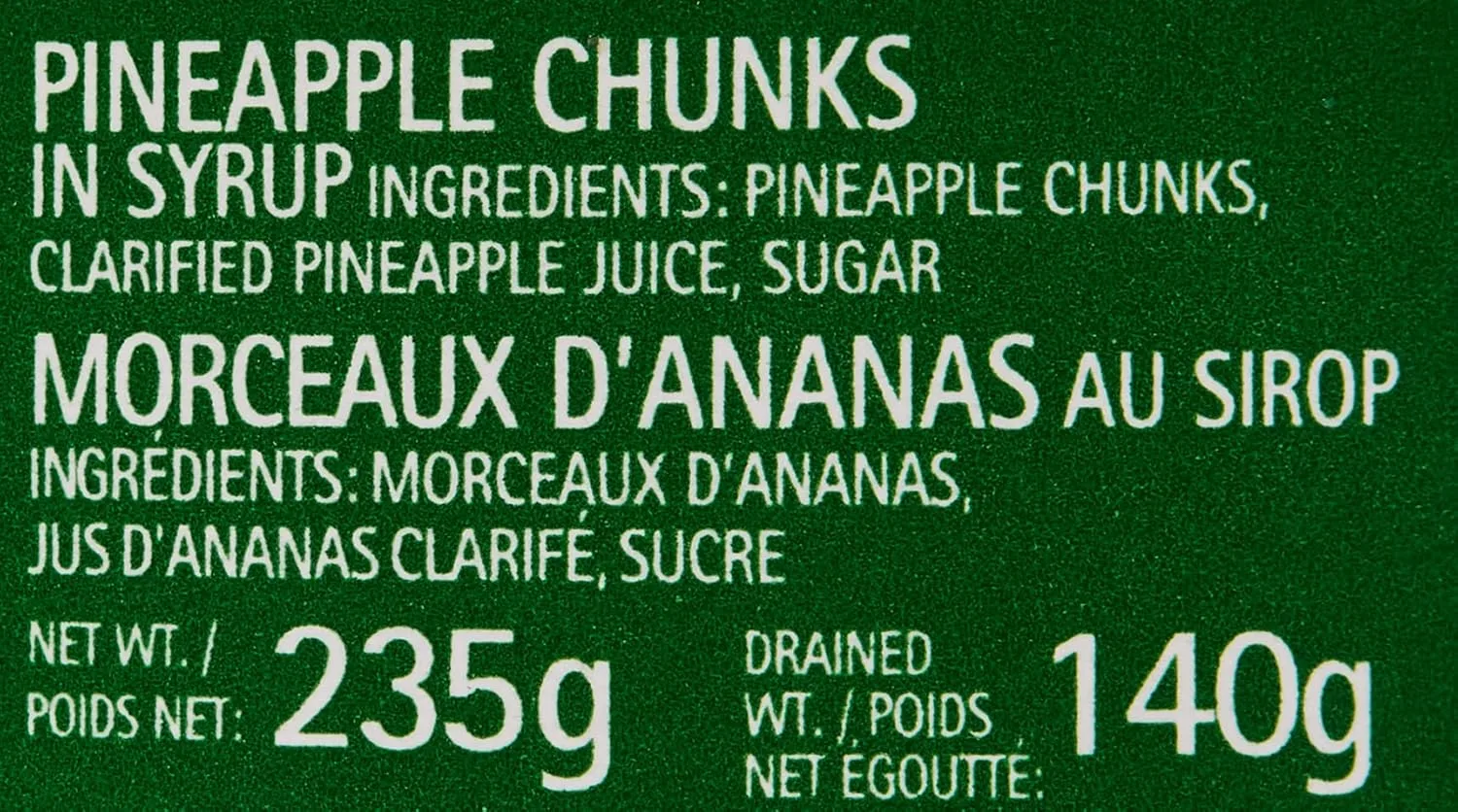 Del Monte Pineapple Chunks in Syrup - 235g