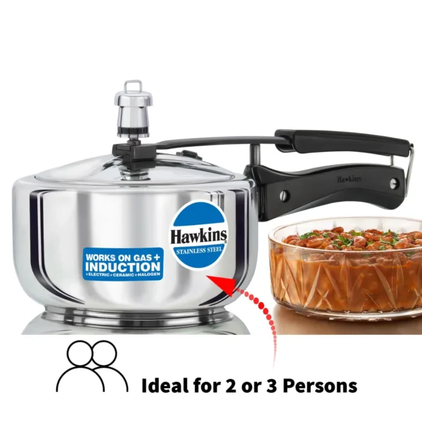 Hawkins Stainless Steel Pressure Cooker - 2 Litre