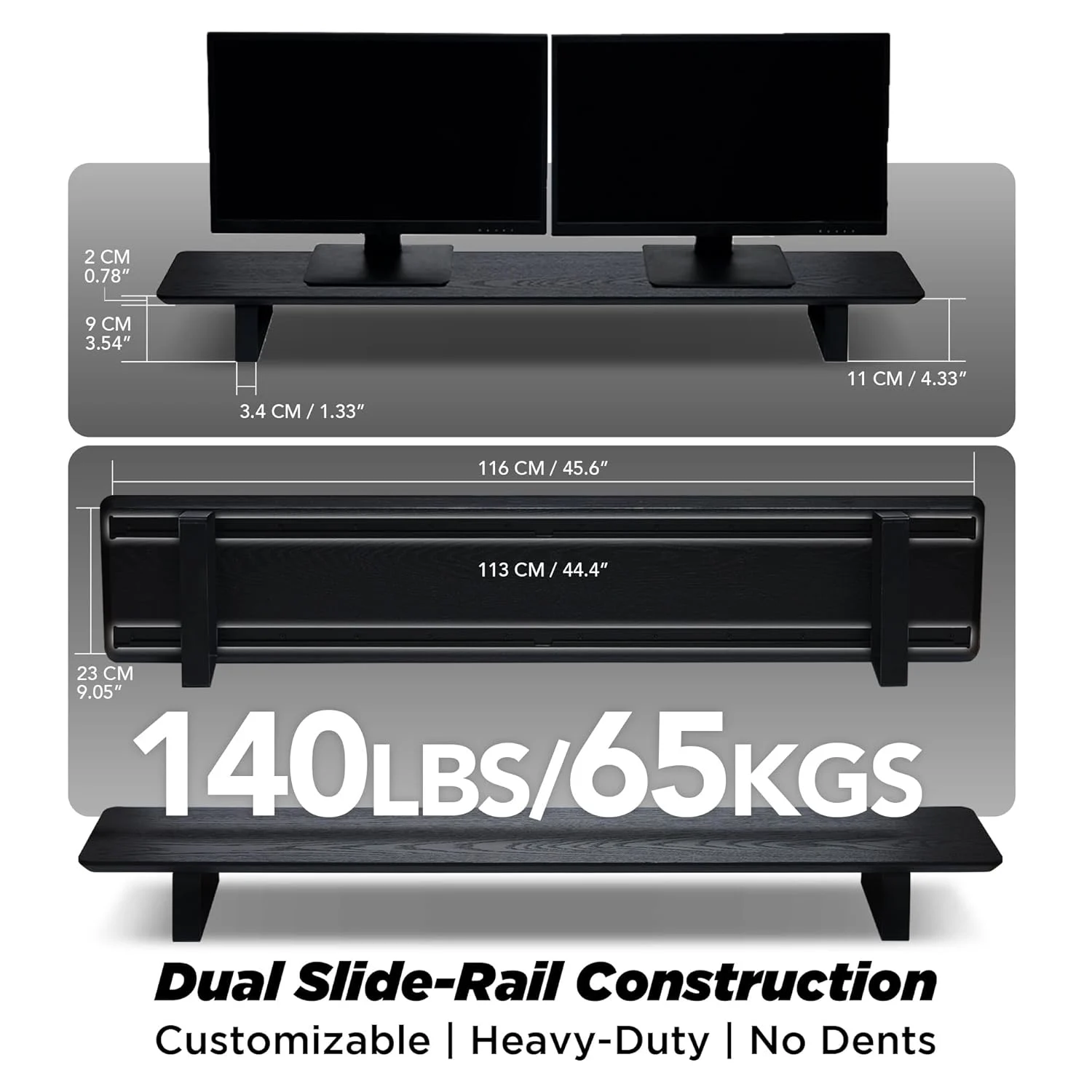 Moodular Monitor Stand Desk Organizer - ULTRARM 45.6"