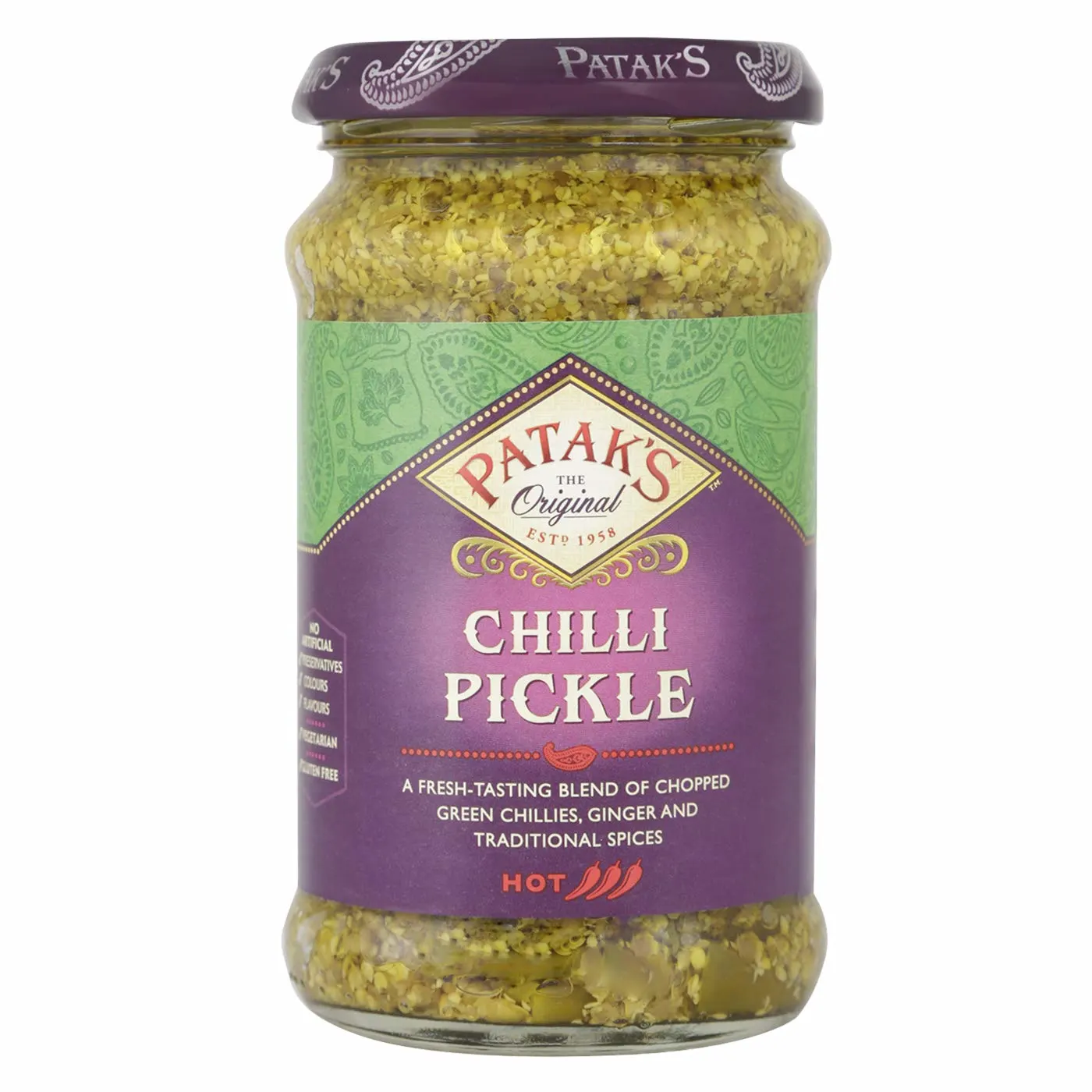 Patak's Chilli Pickle - Extra Hot Indian Relish 283g