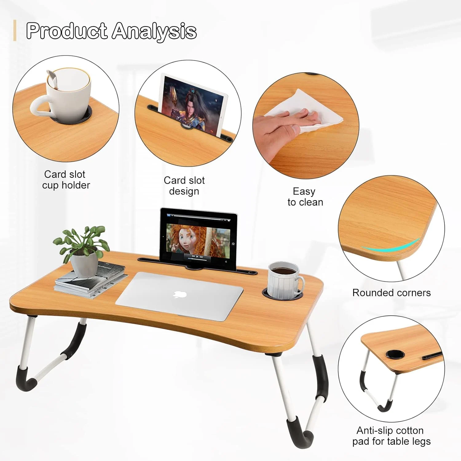 Portable Folding Bed Table Laptop Desk