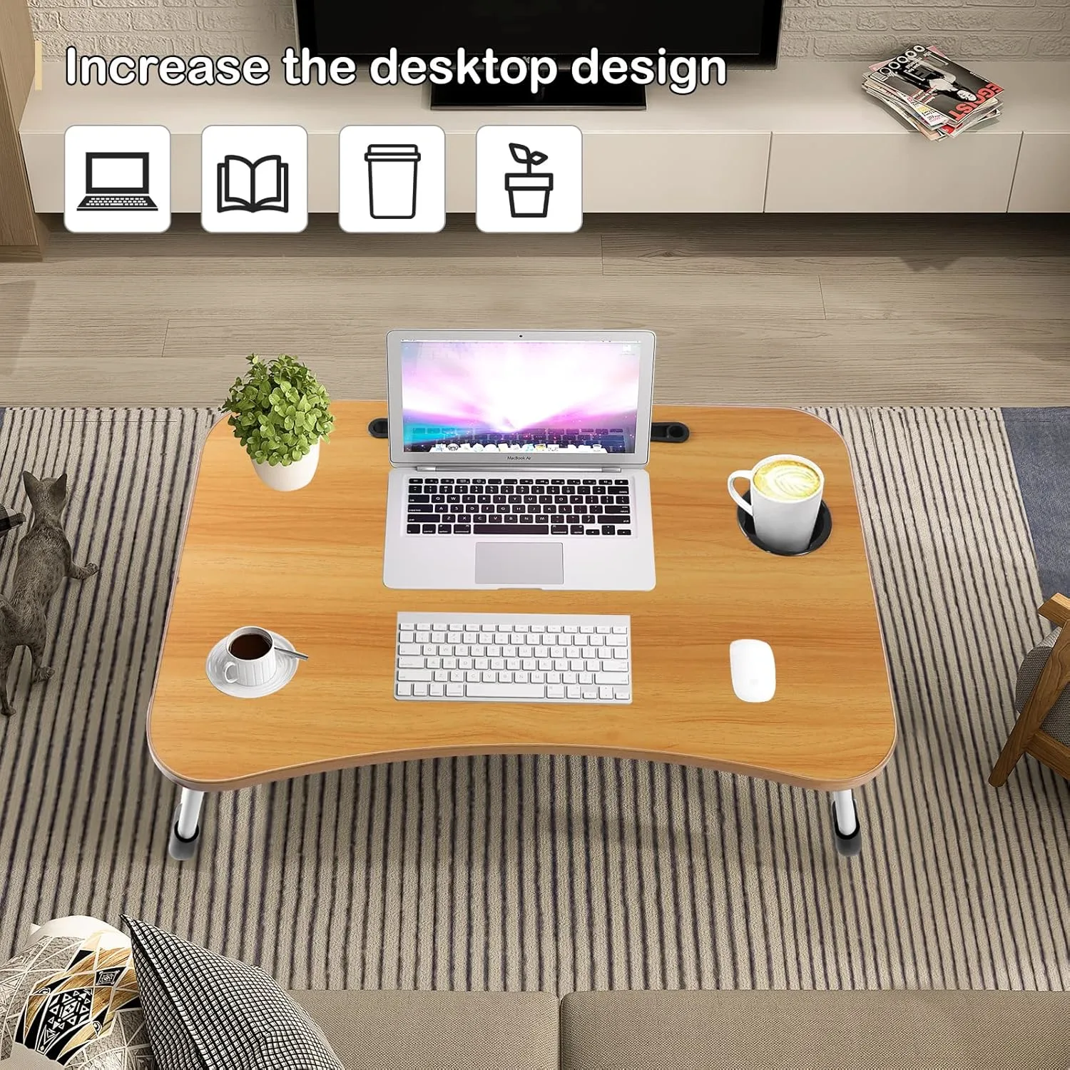 Portable Folding Bed Table Laptop Desk