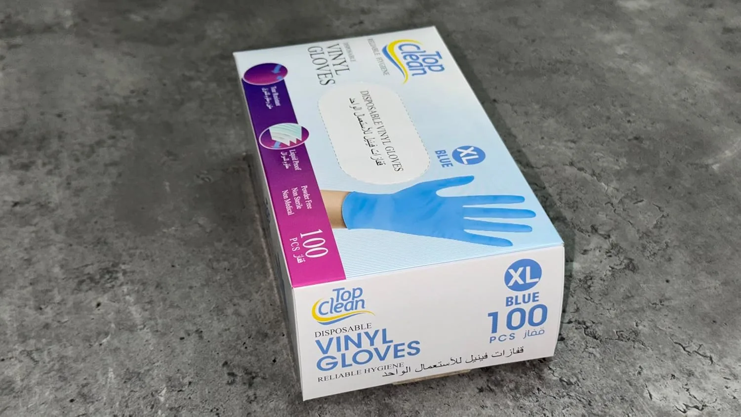 Vinyl Gloves Powder Free Disposable Clear Black Blue