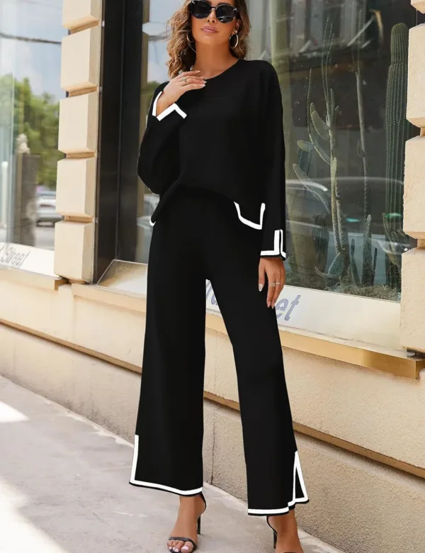 Women's Knit Sweater Set 2-Piece Outfit