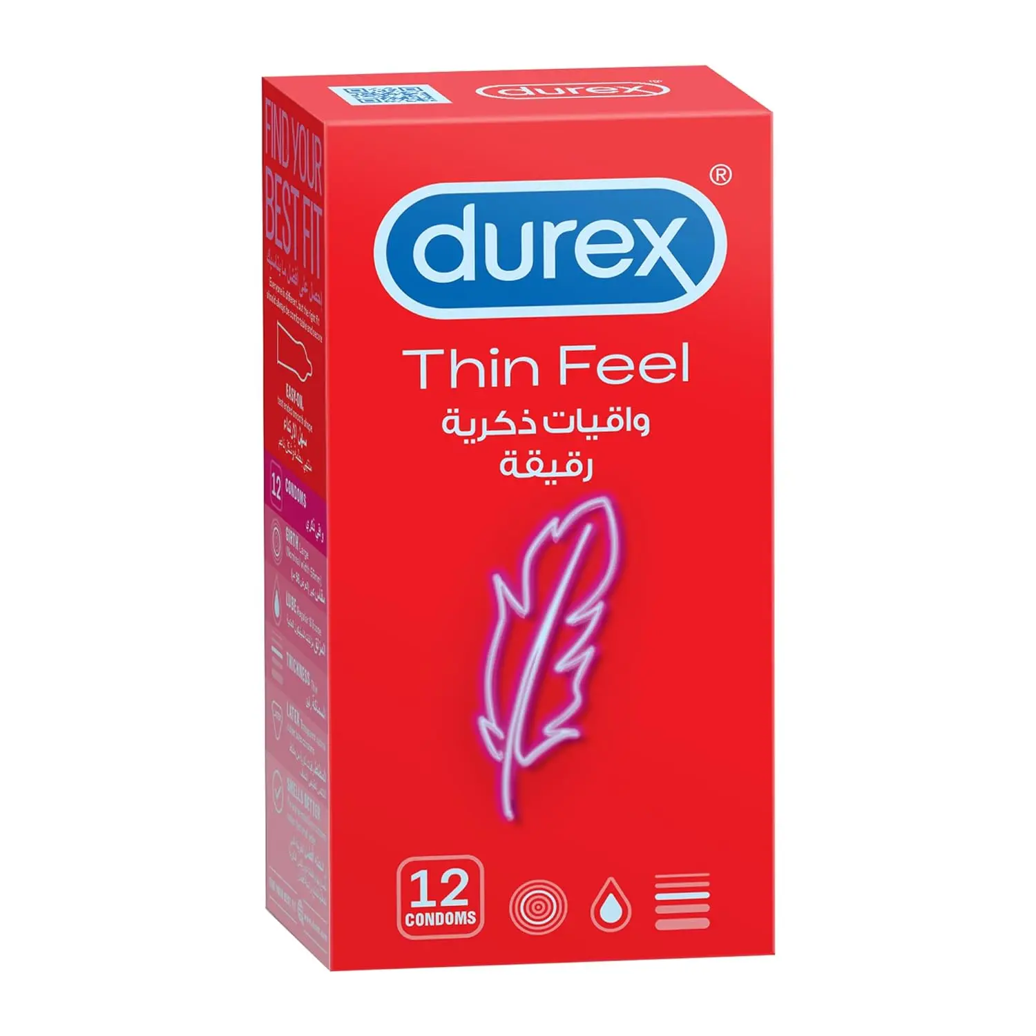 Durex Thin Feel Condoms - 12 Pack